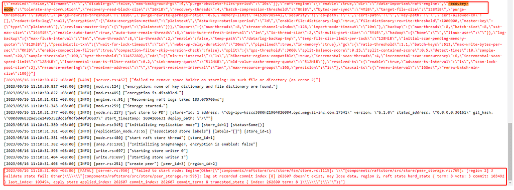 How to Recover from Raft Log Corruption on a Single TiKV Node - Translated - TiDB Forum