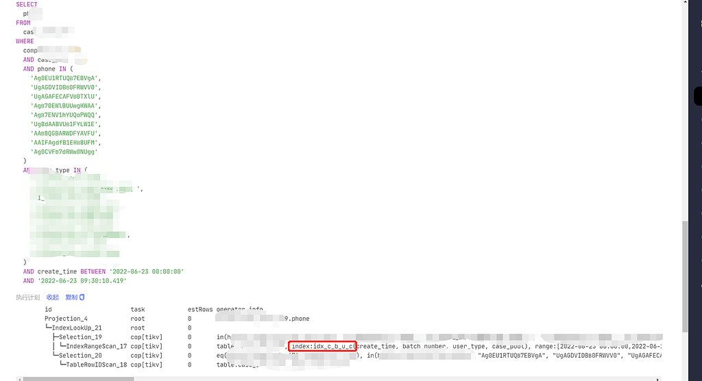 The Sql Execution Plan Used The Wrong Index Translated Tidb Forum