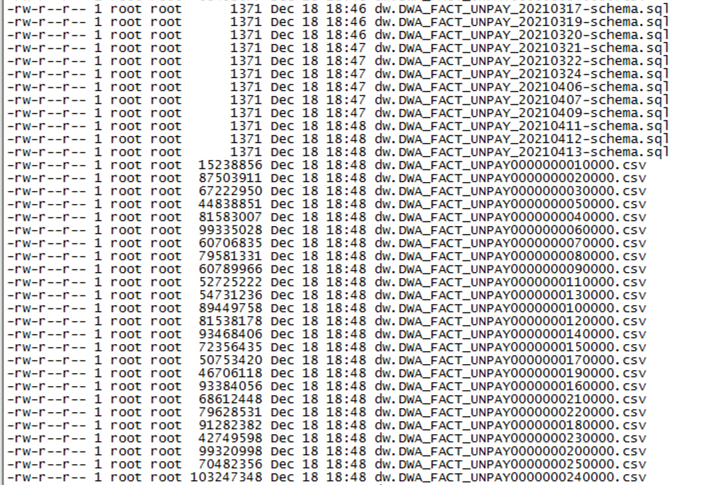 How does TiDB distinguish data from different tables when exporting multiple tables to CSV using ...