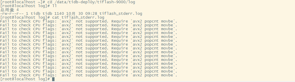 TiDB 7.4 Cluster Deployment Successful, TiFlash Fails to Start When Launching Cluster ...