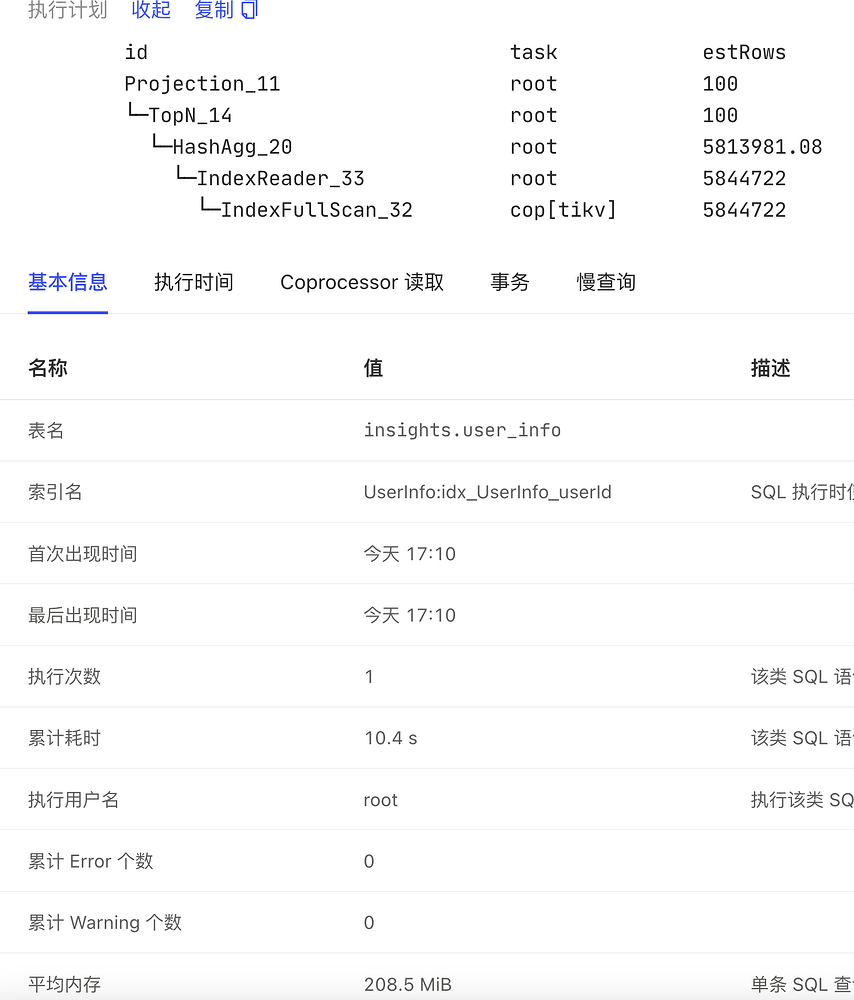 Memory Usage Issues Of Single Sql Execution Translated Tidb Forum