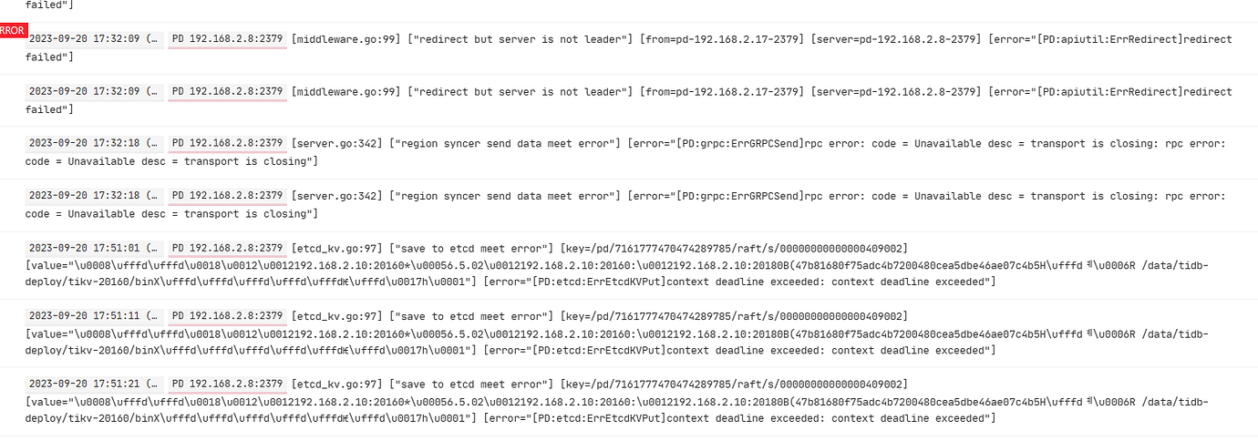 PD leader in virtual machine deployment abnormally down due to IO issues - Translated - TiDB Forum