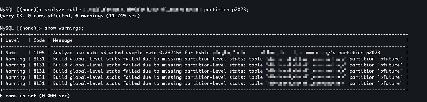Automatic Analyze Failure on Partitioned Table - Translated - TiDB Forum